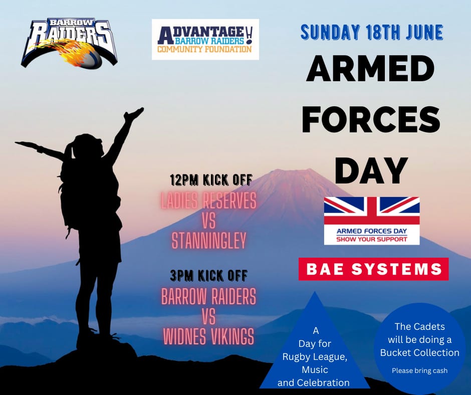Armed Forces Day at Barrow Raiders | Barrow Raiders