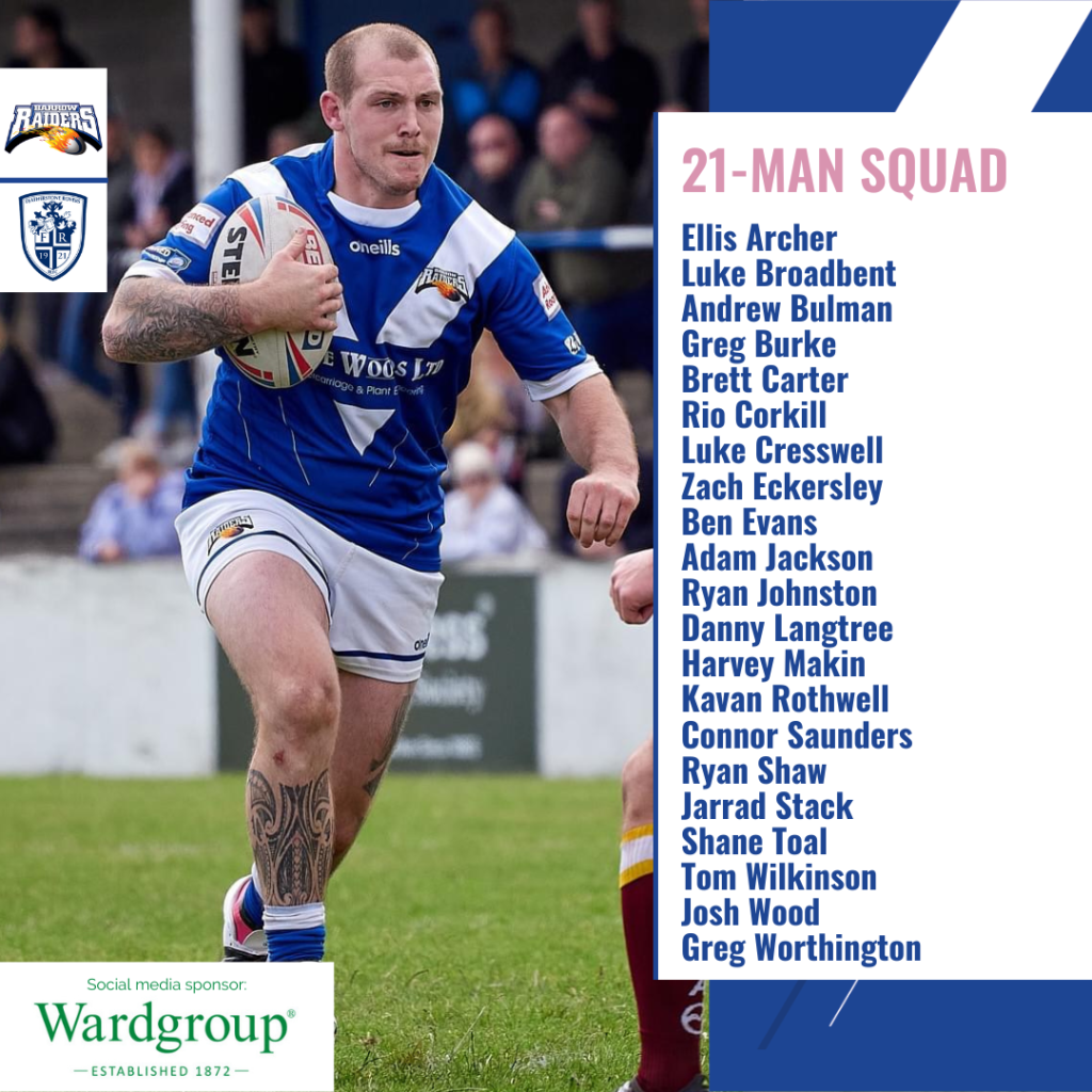 Raiders squad to tackle league leaders | Barrow Raiders