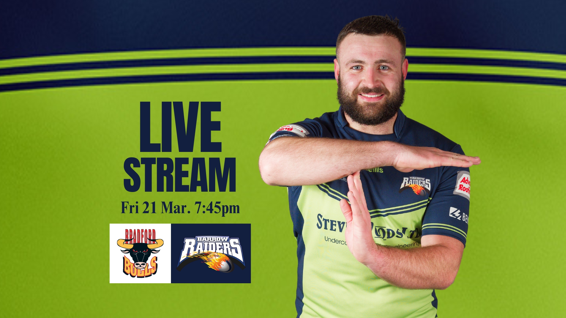 Live stream event confirmed for Bradford Bulls clash | Barrow Raiders